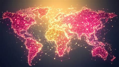 Global Network Connections Stock Illustration Illustration Of Interaction 365606395