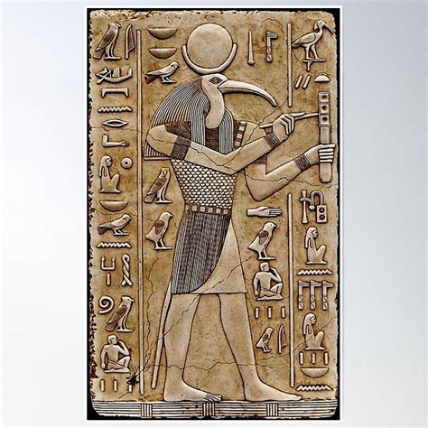 Thoth Ancient Egyptian Deity Poster Tablets Of Thoth Thoth Egyptian