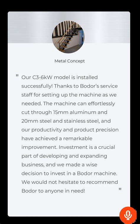 The Bodor C3 Metal Sheet Laser Cutter Ensures Fast Cutting Speed And