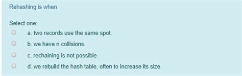 Solved Collision Is When Select One O A The Hash Function