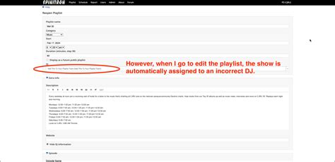 Incorrect Dj Assigned To New Playlists 🐞 Bug Report Spinitron User