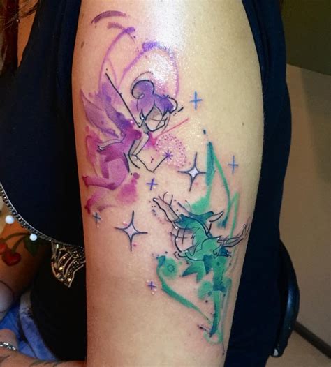 Tinkerbell Watercolor Tattoo