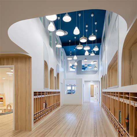 maple street school in brooklyn features warm wood interiors