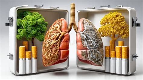 A White Box With A Tree And A Lung Inside Generative Ai Stock