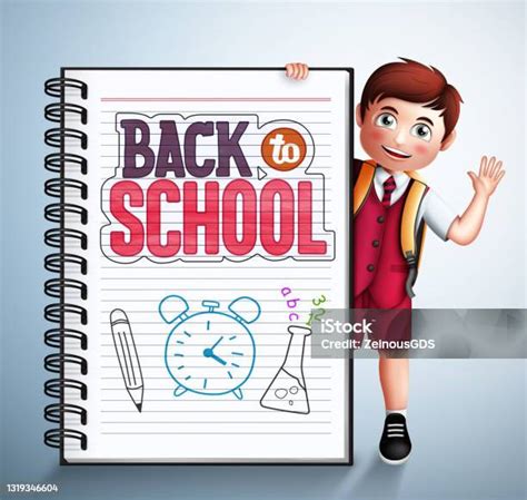 학교 소년 벡터 캐릭터 디자인 3d 남성 학생이 뒤에 서서 친절한 어린이 교육 디자인을 위해 손을 흔들면서 노트북 요소로 학교