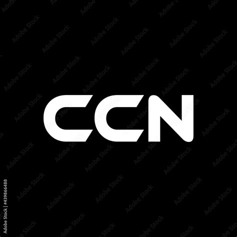 CCN Letter Logo Design With Black Background In Illustrator Vector Logo Modern Alphabet Font