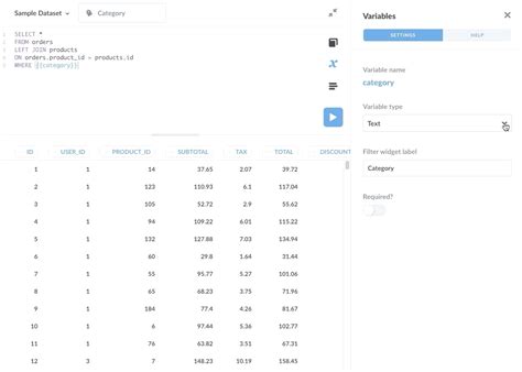Field Filters Create Smart Filter Widgets For Sql Questions