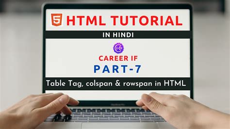 Table Tag Colspan And Rowspan In Html In Hindi Part Html Tutorial