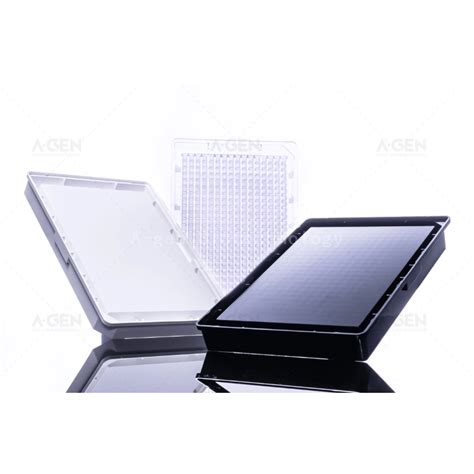 384 Square Well Middle Bind Sterile High Bind Clear White Black Elisa Plate With Lid Or Not