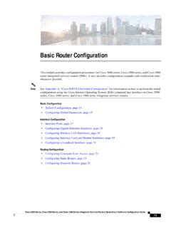 Basic Router Configuration Cisco Basic Router Configuration Cisco Pdf PDF PRO
