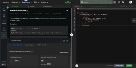Gfg160 Gfg160 Dsa Codingchallenge Dailycoding Arrays Searching