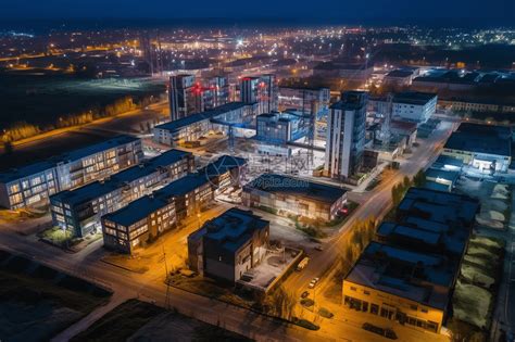 现代工业园区鸟瞰图高清图片下载 正版图片600058906 摄图网