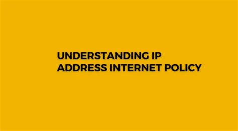 Understanding Ip Address Internet Policy Nrs Help