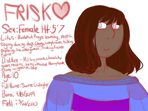 An Overview Of My Headcanons On Frisk With A Doodle Sorry About My
