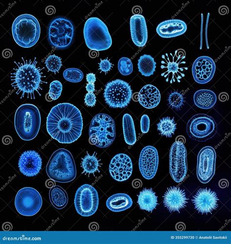 Sequence Of Evolving Bacteria Showcasing Diversity And Adaptation In Various Shapes And Sizes
