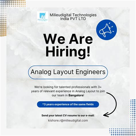 Analoglayoutengineer Analoglayout Layoutdesign Cadencevirtuoso Milieudigital