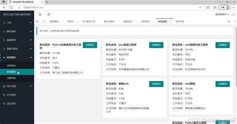 Python招聘推荐系统（协同过滤推荐算法）计算机毕业设计（源码文档） Csdn博客