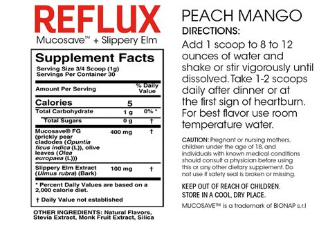 Reflux Mucosal Support To Fight Acid Reflux Indigestion And More