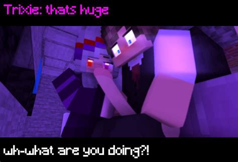 Rule 34 1boy 1girls 3d Female Gray Hair Mine Imator Minecraft Purple