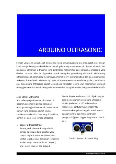 Pdf Materi Arduino 5 Ultrasonic Downloadsmamateri