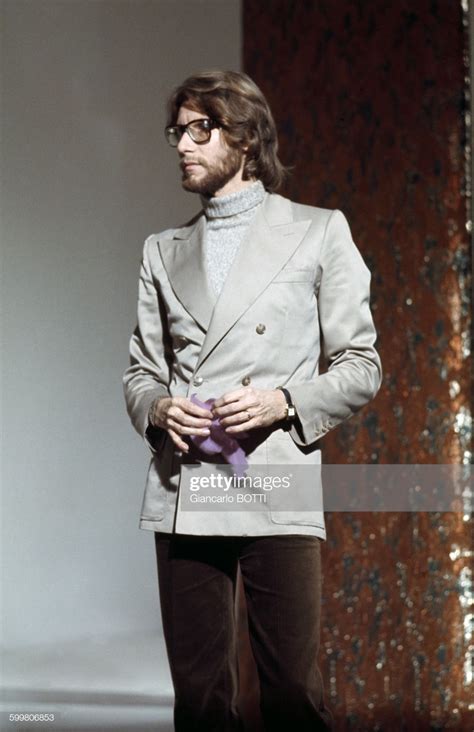 French Fashion Designer Yves Saint Laurent In Paris France Circa