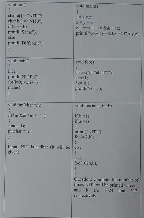 Solved 2 Write The Output Of The Following Functions With