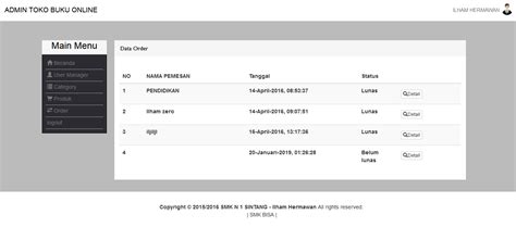 download source code aplikasi toko buku online berbasis web gratis