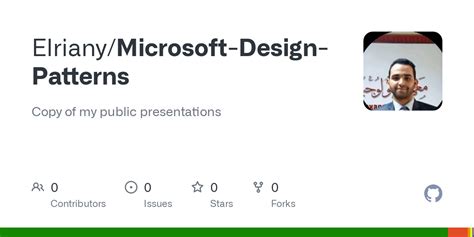 github elriany microsoft design patterns copy of my public presentations