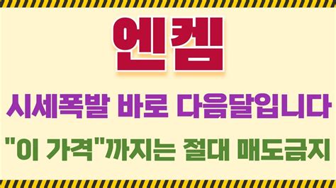 엔켐 시세폭발 바로 다음달입니다 이 가격 까지는 절대 매도금지 주가전망및 목표주가 엔켐 엔켐전망 엔켐주가 엔켐