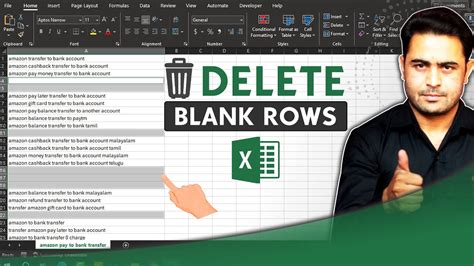 delete all blank rows in excel delete empty rows excel in just one