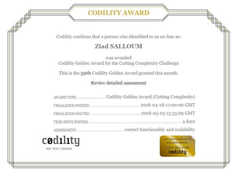 Ziad Salloum On Linkedin Another Codility Challenge Solved Codility