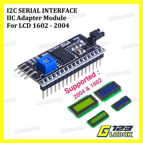 Jual Iic I2c Serial Interface For Lcd 1602 To 2004 Backpack Board Arduino Shopee Indonesia