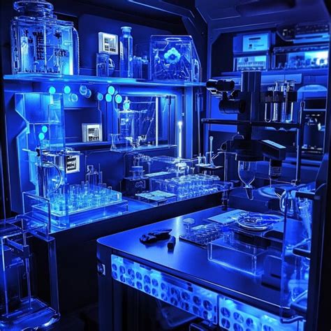 Advanced Lab Setup With Hightech Apparatus Premium Ai Generated Image