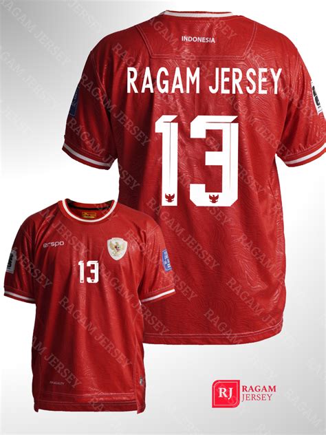 Jual Baju Jersey Timnas Indonesia Tahun 2025 Costum Nama Dan Nomor Punggung Jersey Sepak Bola