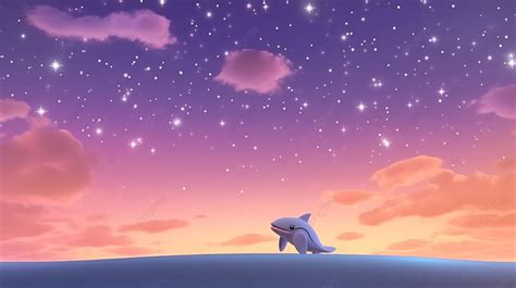 3d 렌더링에서 기발한 돌고래와 별이 빛나는 파스텔 하늘 자장가 좋은 꿈 꿔 꿈 배경 일러스트 및 사진 무료 다운로드 Pngtree