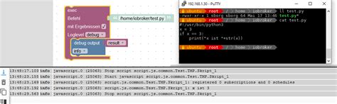 Python Script über Blockly Wird Nicht Ausgeführt