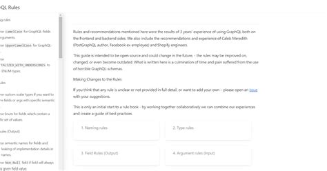 Graphql Rules