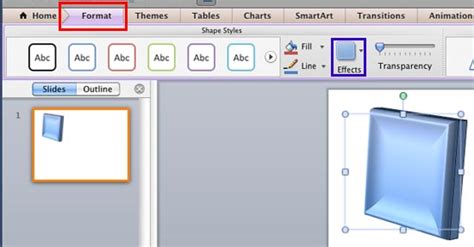 D Rotation Options For Shapes In PowerPoint For Mac