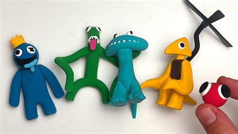 Rainbow Friends Asmr Clay Art Compilation Part 3 Youtube