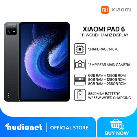 Xiaomi Pad Tablet Gb Gb Gb Gb Gb Snapdragon Wqhd Display Mp