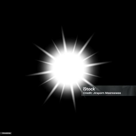 투명 한 배경 에 빛나는 화이트 글로우 밝은 플래시 반짝임 빛 효과 별 빛나는 플래시 장식 반짝임 빛나는 빛 효과 및 버스트 컬렉션 벡터 개성 개념에 대한 스톡 벡터 아트