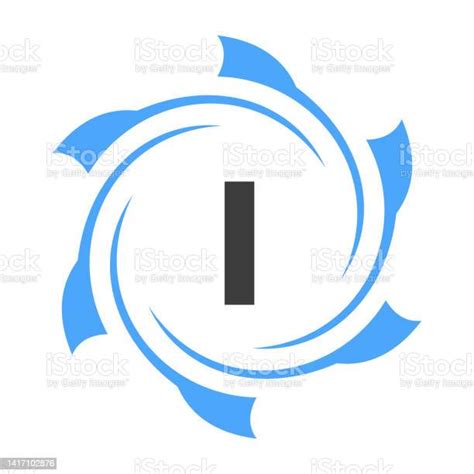 편지 I 사업 및 기업 로고 서명 서클 벡터 템플릿이 있는 기술 로고 개념 건설 산업에 대한 스톡 벡터 아트 및 기타 이미지