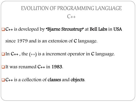 Evolution Of Programming Language Pptx