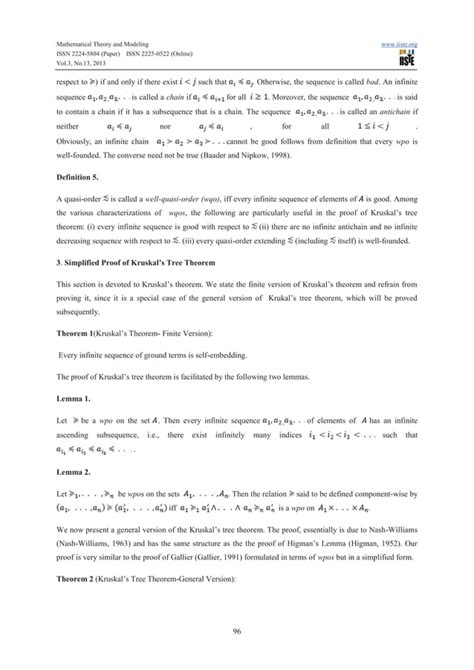 Simplified Proof Of Kruskals Tree Theorem Pdf