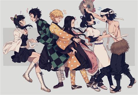 Kamado Nezuko Kamado Tanjirou Agatsuma Zenitsu Tsuyuri Kanao