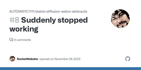 Suddenly Stopped Working Issue AUTOMATIC Stable Diffusion Webui Wildcards GitHub