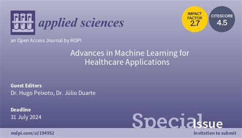 Applied Sciences Mdpi On Linkedin Specialissue Healthcare