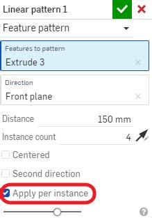Can A Linear Feature Pattern Go Across Multiple Parts In A Part Studio Onshape