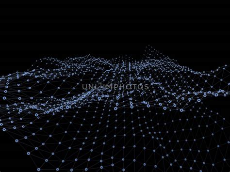 Abstract 3d Plexus Background Technology Blockchain Digital Data