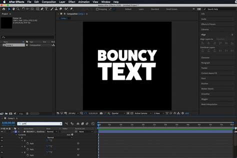 Bouncing Text Animation After Effects Tutorial RSD News